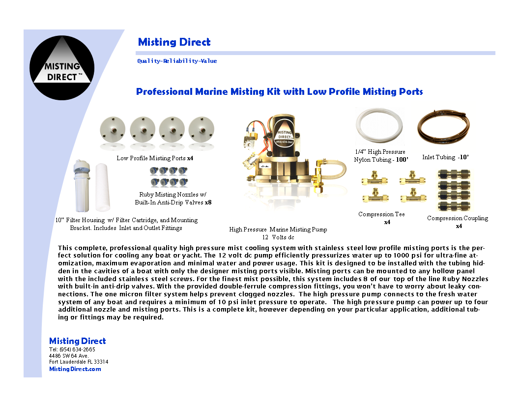 Marine Misting Kits – Misting Direct